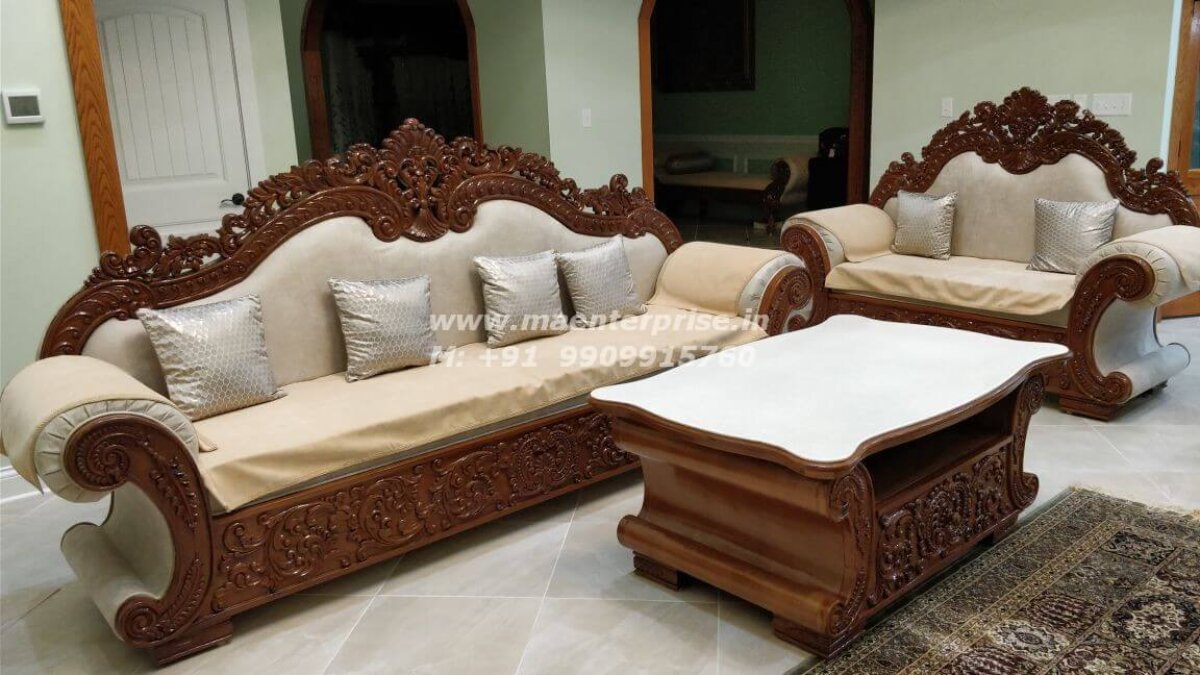 Traditional Wooden Sofa Designs