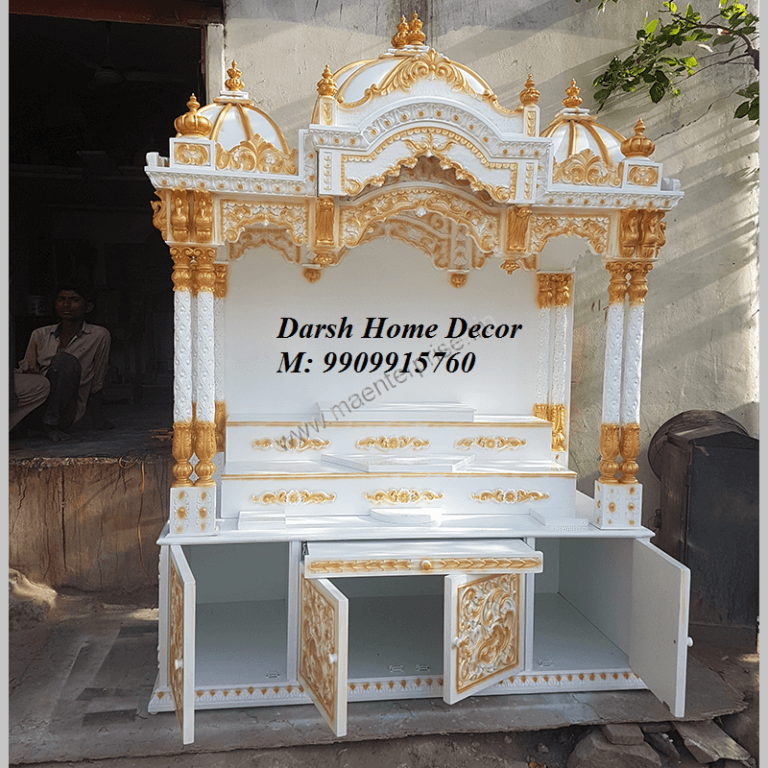 Eco Friendly Wooden Home Temple With Steps Design
