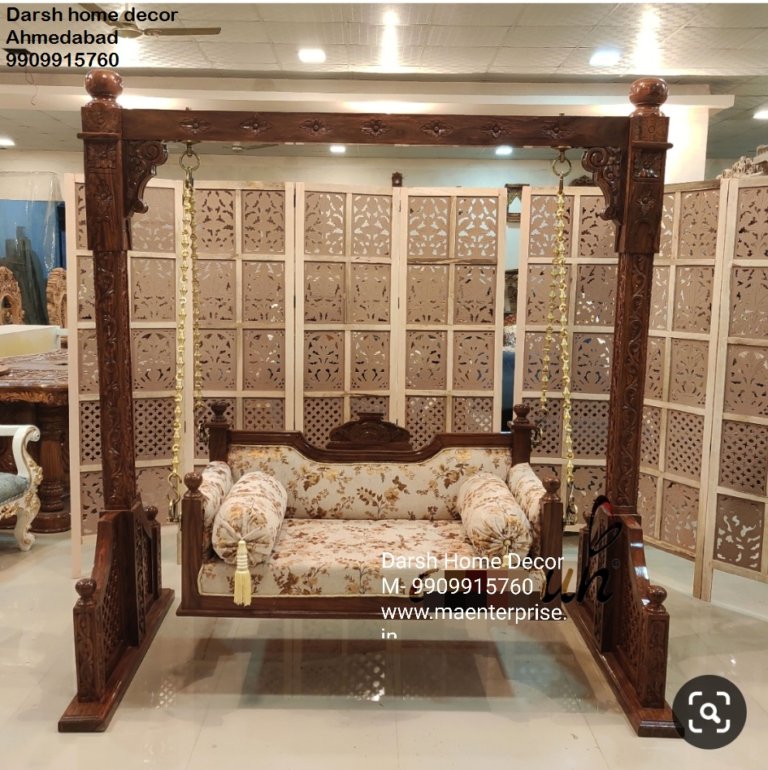 Indian Wooden Swings and Jhula for Home - M A Enterprise